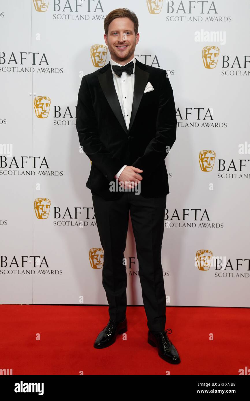 Nicholas Ralph arrives at the BAFTA Scotland awards at the DoubleTree ...