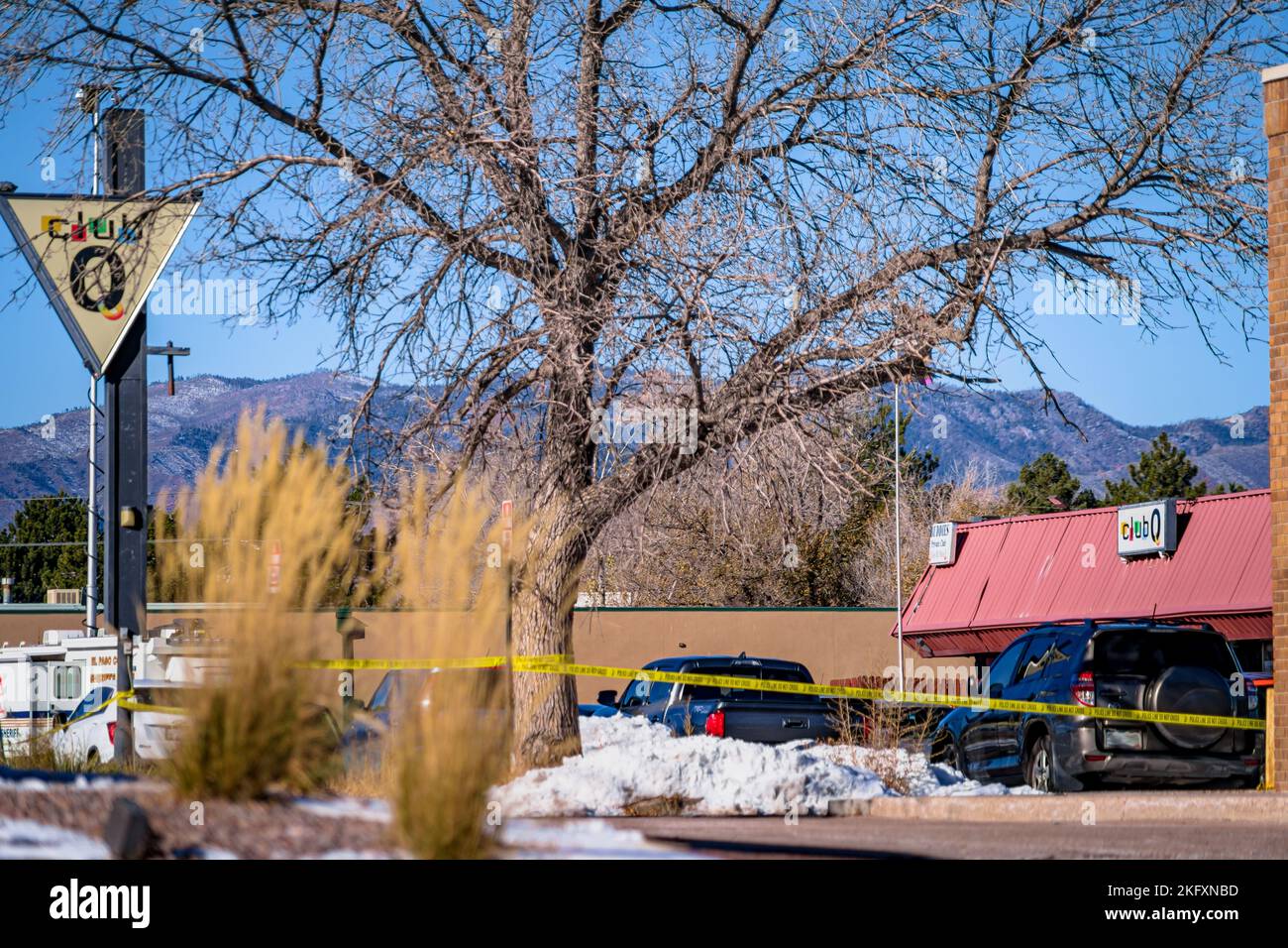 Club Q Sign Lgbtq Nightclub Mass Shooting In Colorado Springs Co
