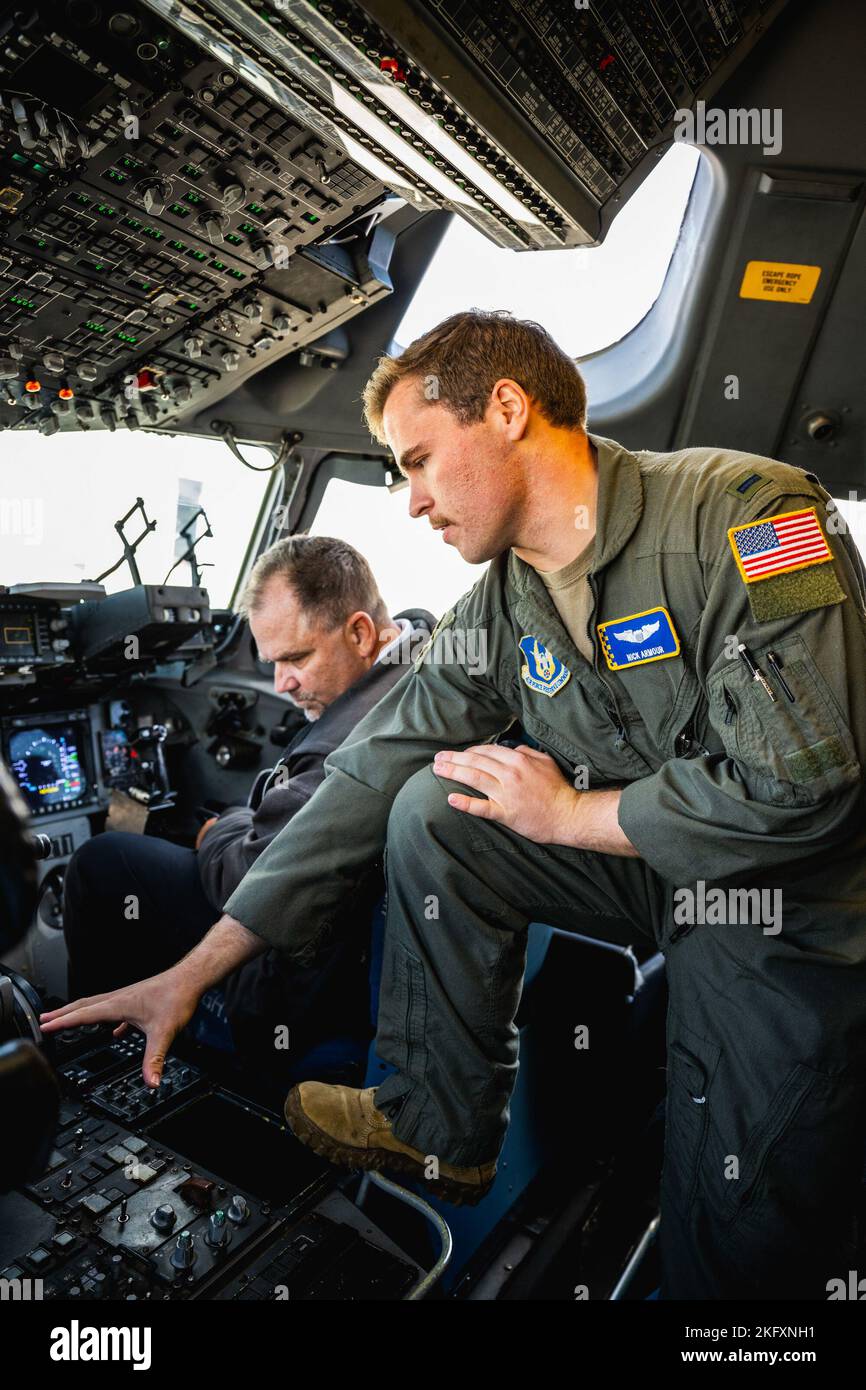 U.S. Air Force 1st Lt. Nicholas Armour, 89th Airlift Squadron pilot ...