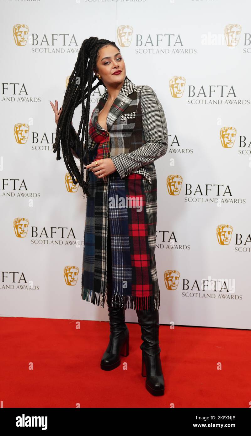 Izuka Hoyle arrives at the BAFTA Scotland awards at the DoubleTree By ...