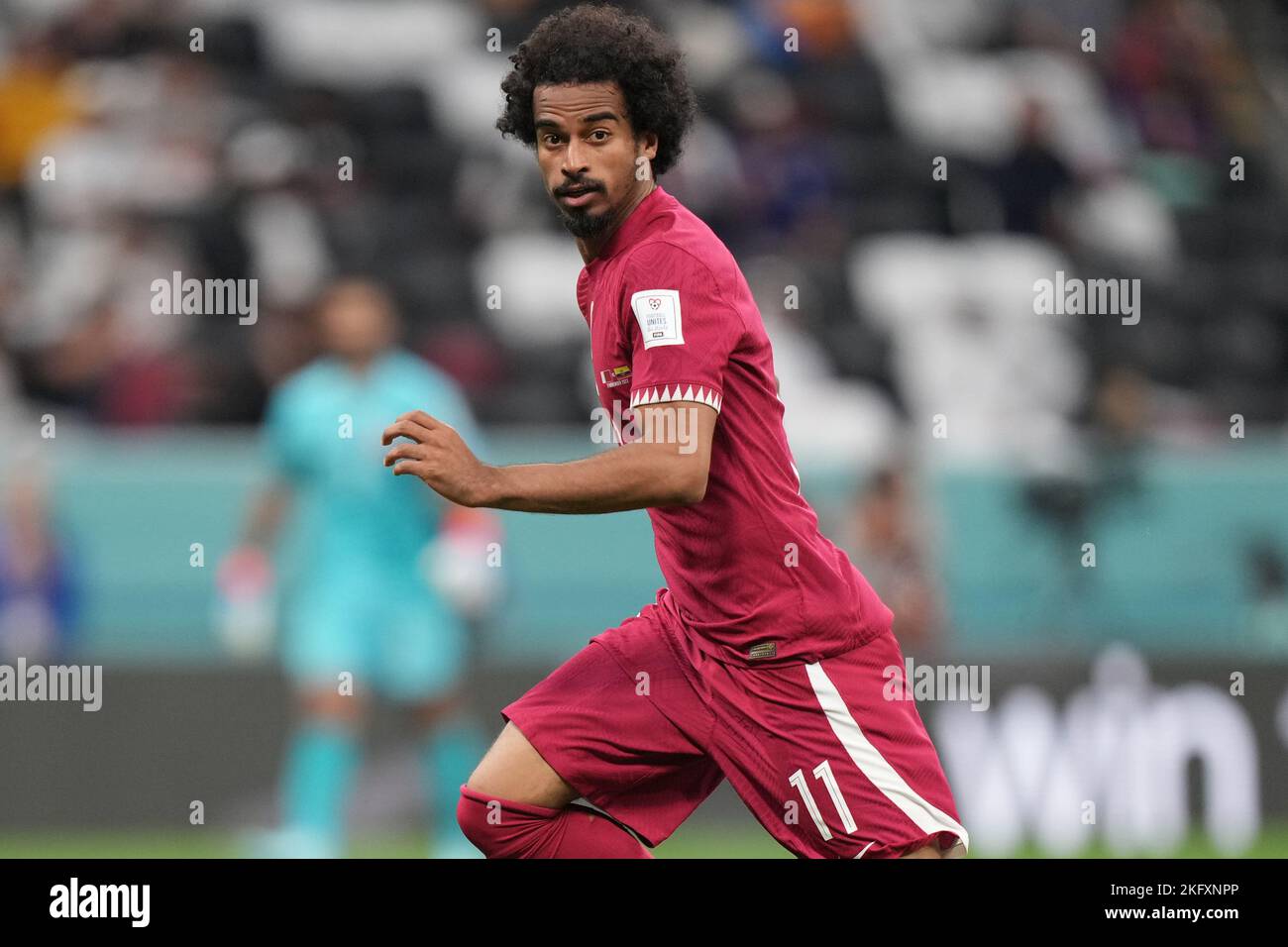 Afif Akram of Qatar during the, Qatar. , . in Al Khor, Qatar. (Photo by ...