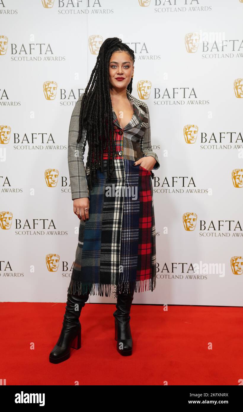 Izuka Hoyle arrives at the BAFTA Scotland awards at the DoubleTree By ...