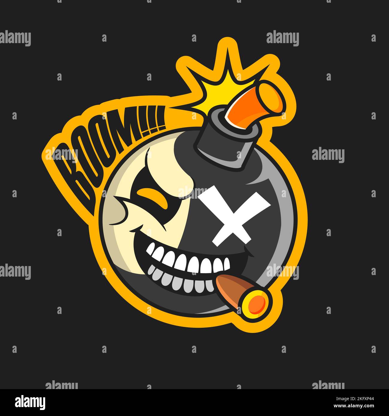 BOOM expression text. Bomb bubble in pop art style. Comic vector ...