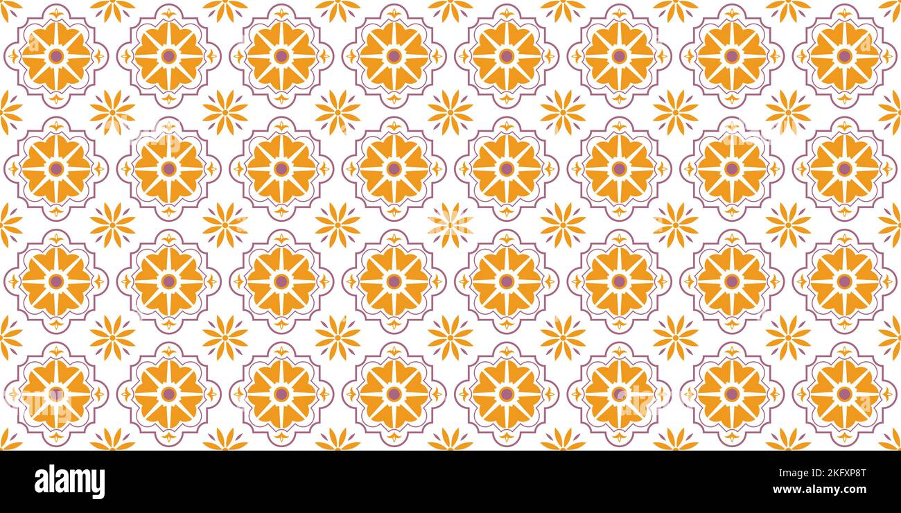 Ceramic tiled pattern. Floral seamless pattern for tile design ...
