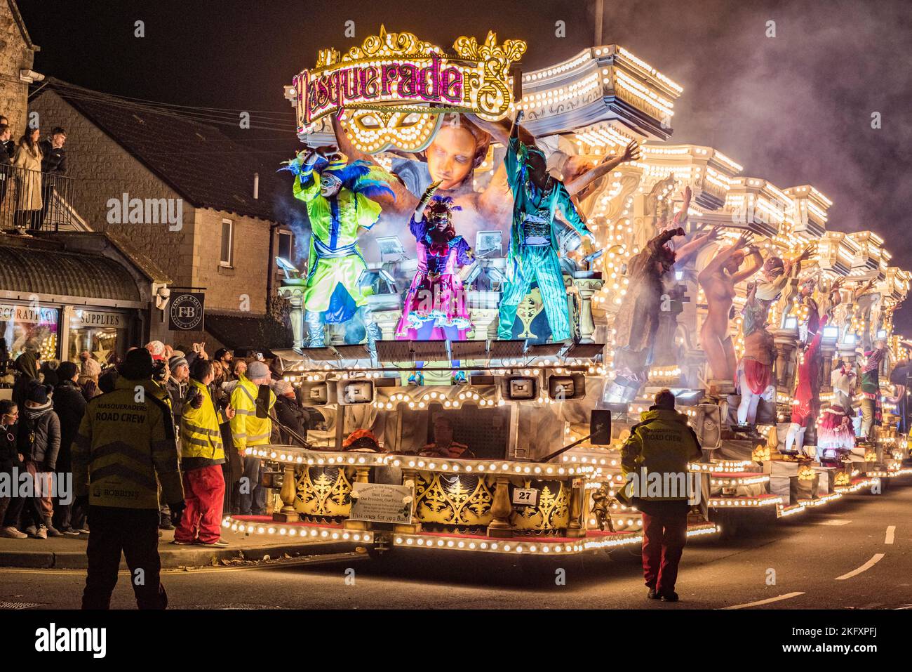 A spectacular illuminated float (or 'cart' as they are known locally ...