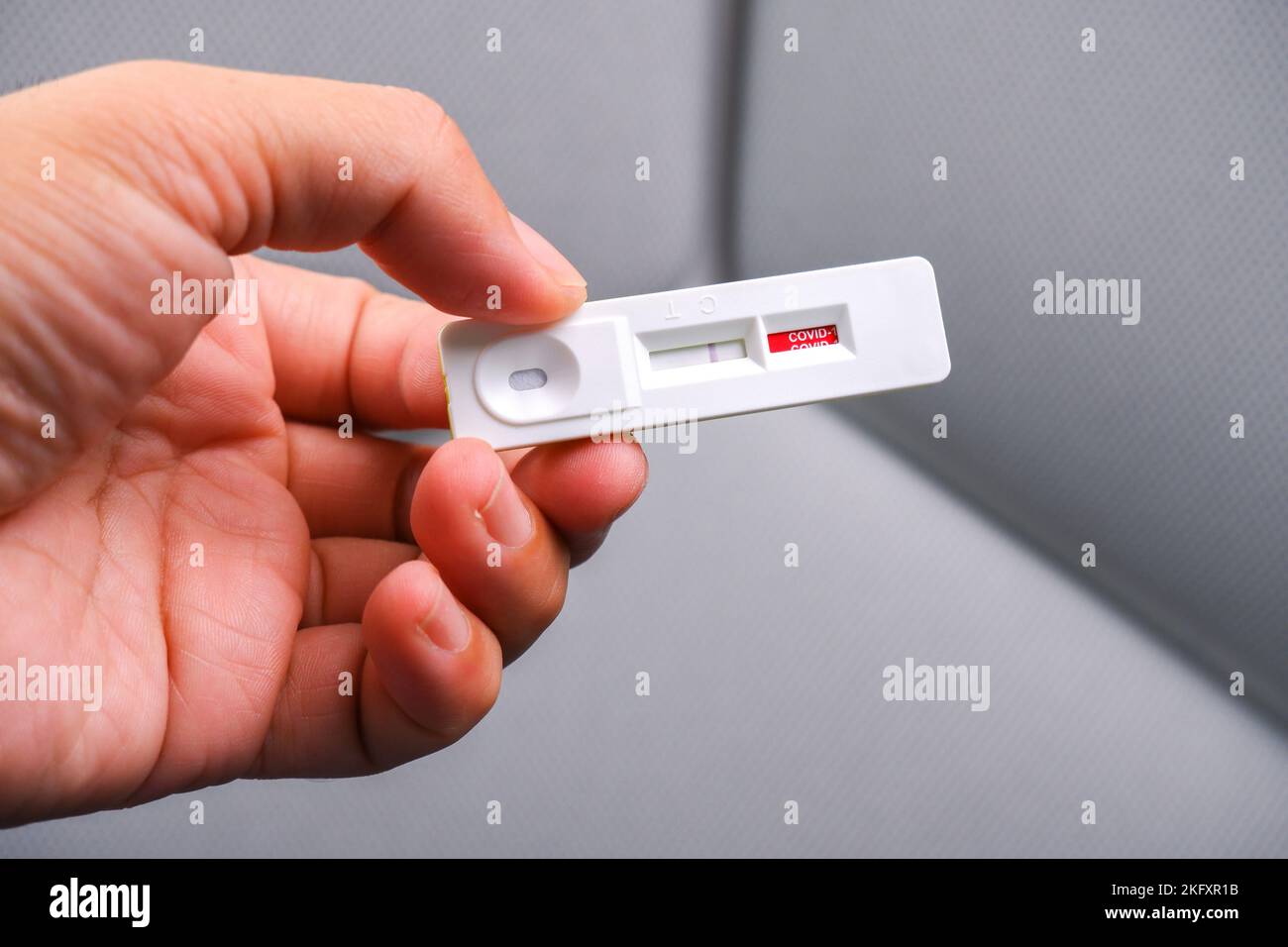 Covid-19 negative test result with SARS CoV-2 Rapid antigen test kit ...