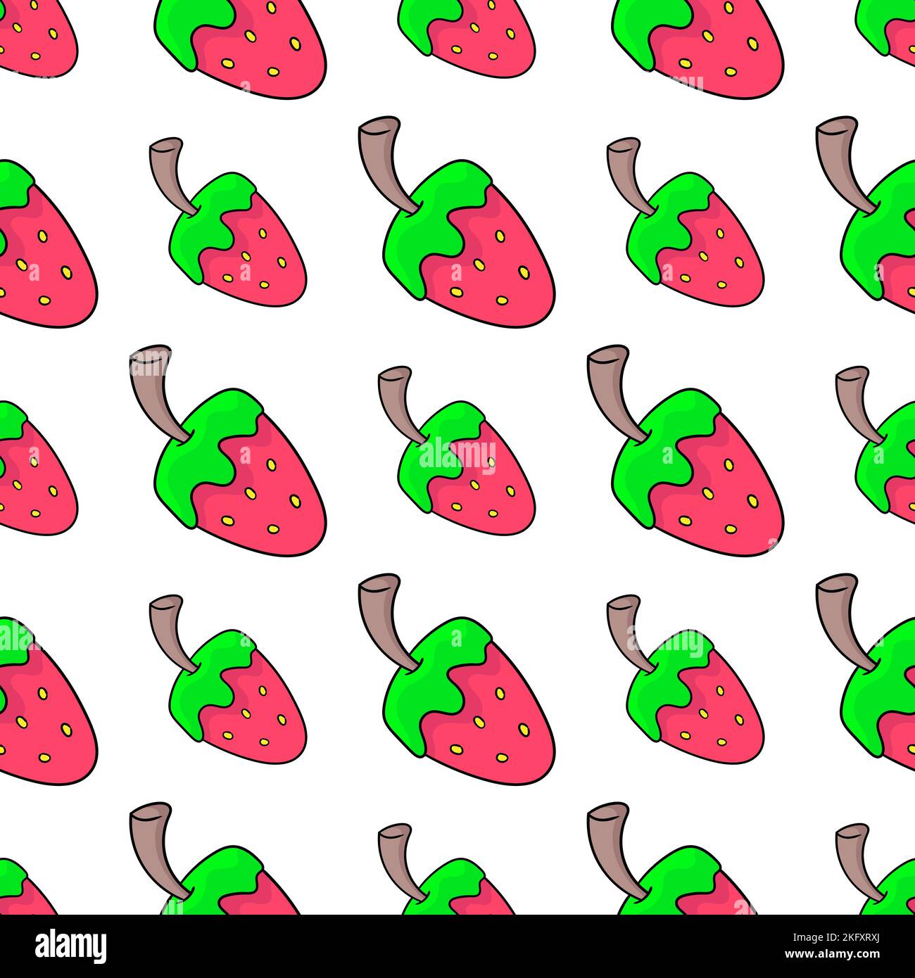 A vector design of strawberry seamless pattern background template for ...
