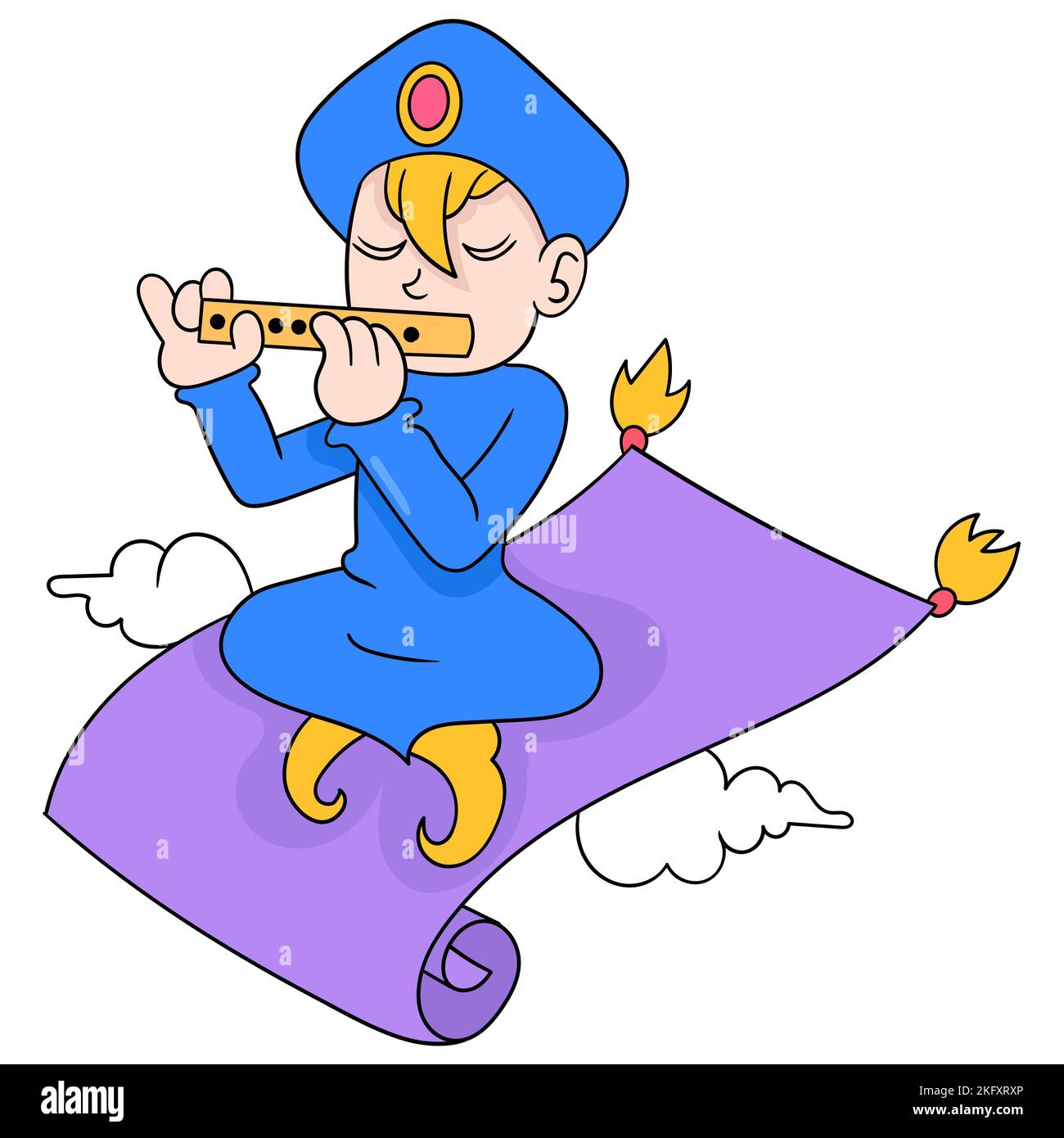 Flying flute Stock Vector Images - Alamy
