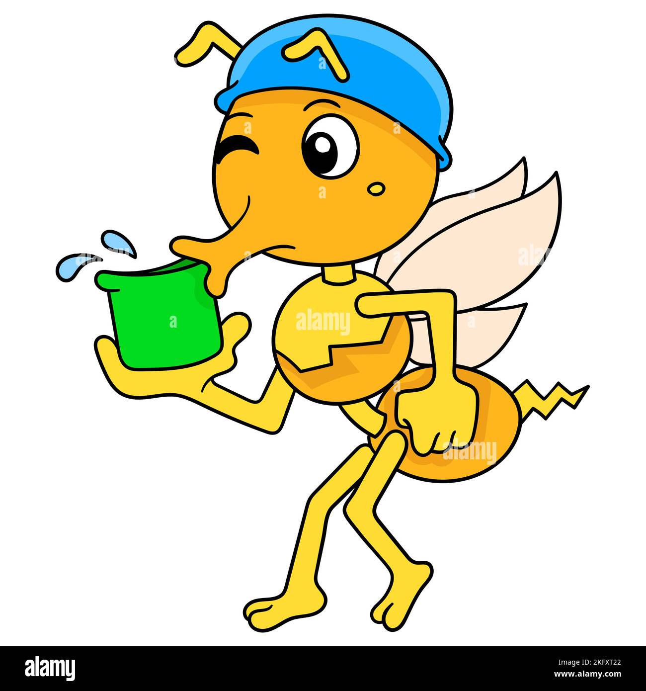 Drinking animation Cut Out Stock Images & Pictures - Alamy