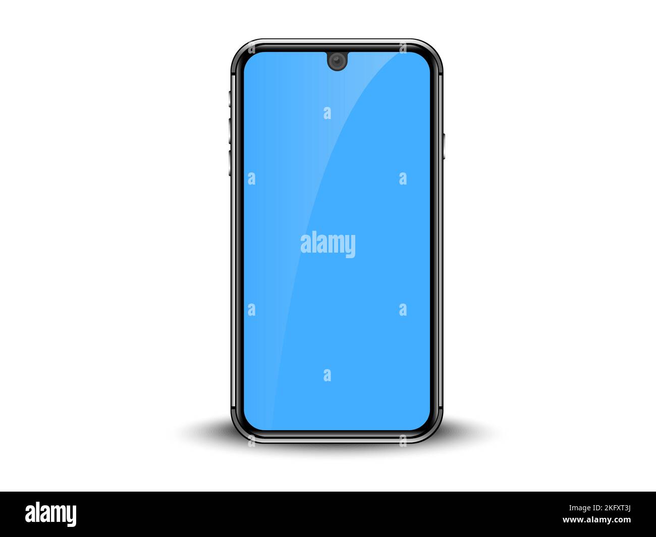 A vector design of a realistic 3d smartphone mockup UI Stock Vector ...