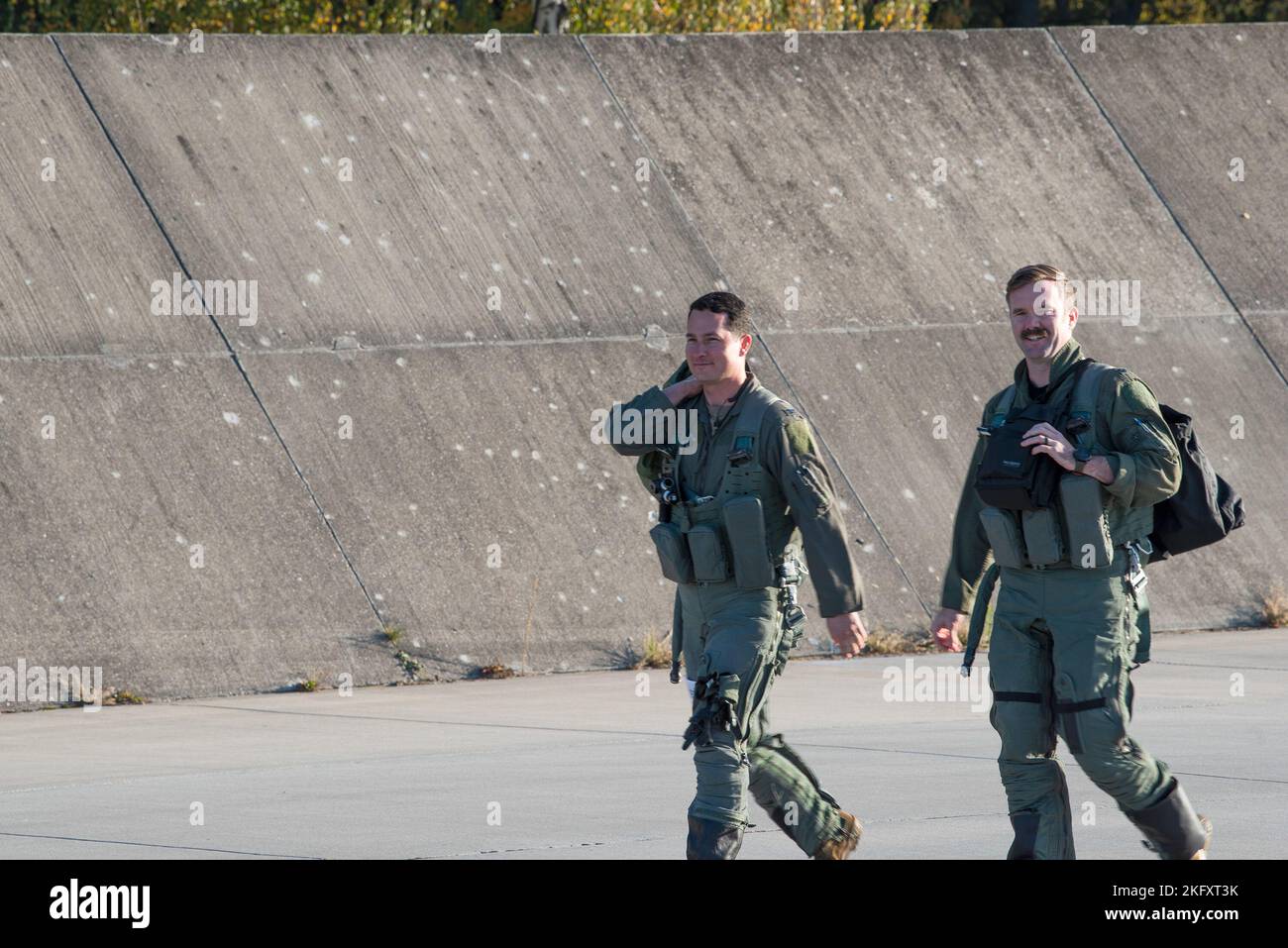 U.S. Air Force Col. Kevin Jamieson, 3rd Wing commander, left, and Lt ...