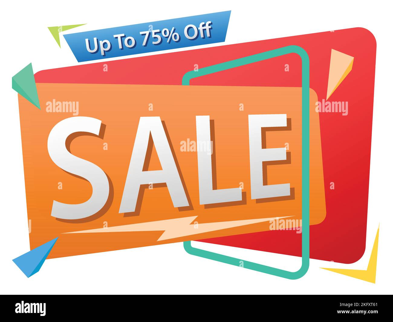 A vector design of a modern sale and discount logo banner template ...