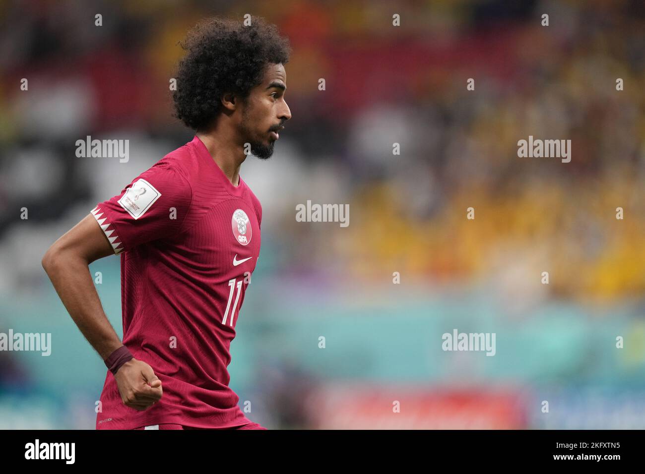 Afif Akram of Qatar during the Qatar 2022 World Cup match, group A ...