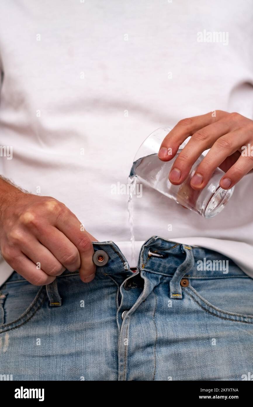 Man with prostate complication have problem with urinary incontinence ...