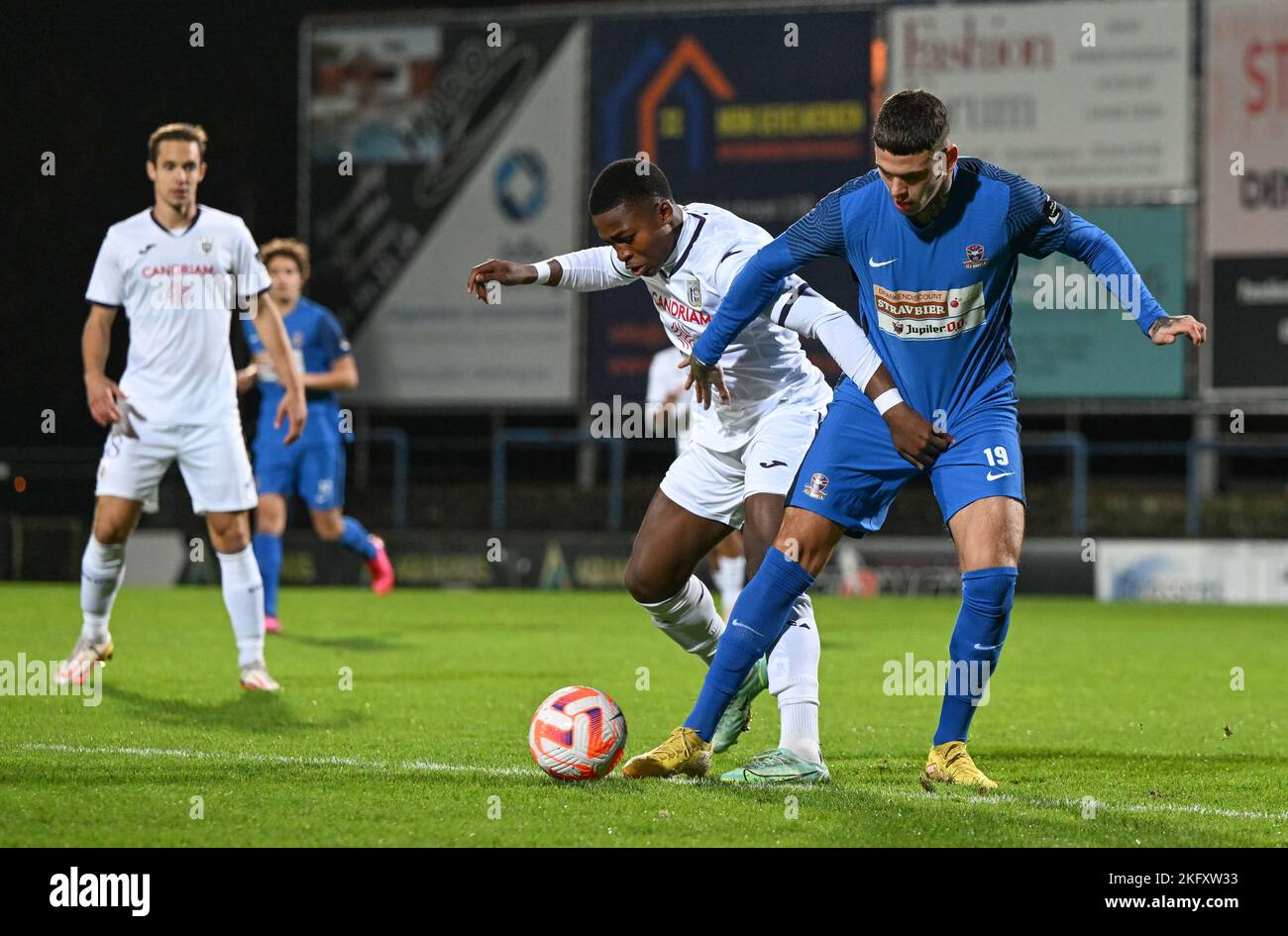 RSCA Futures' Simion Michez and Dender's Suer Barbaros Cukur Tiago ...