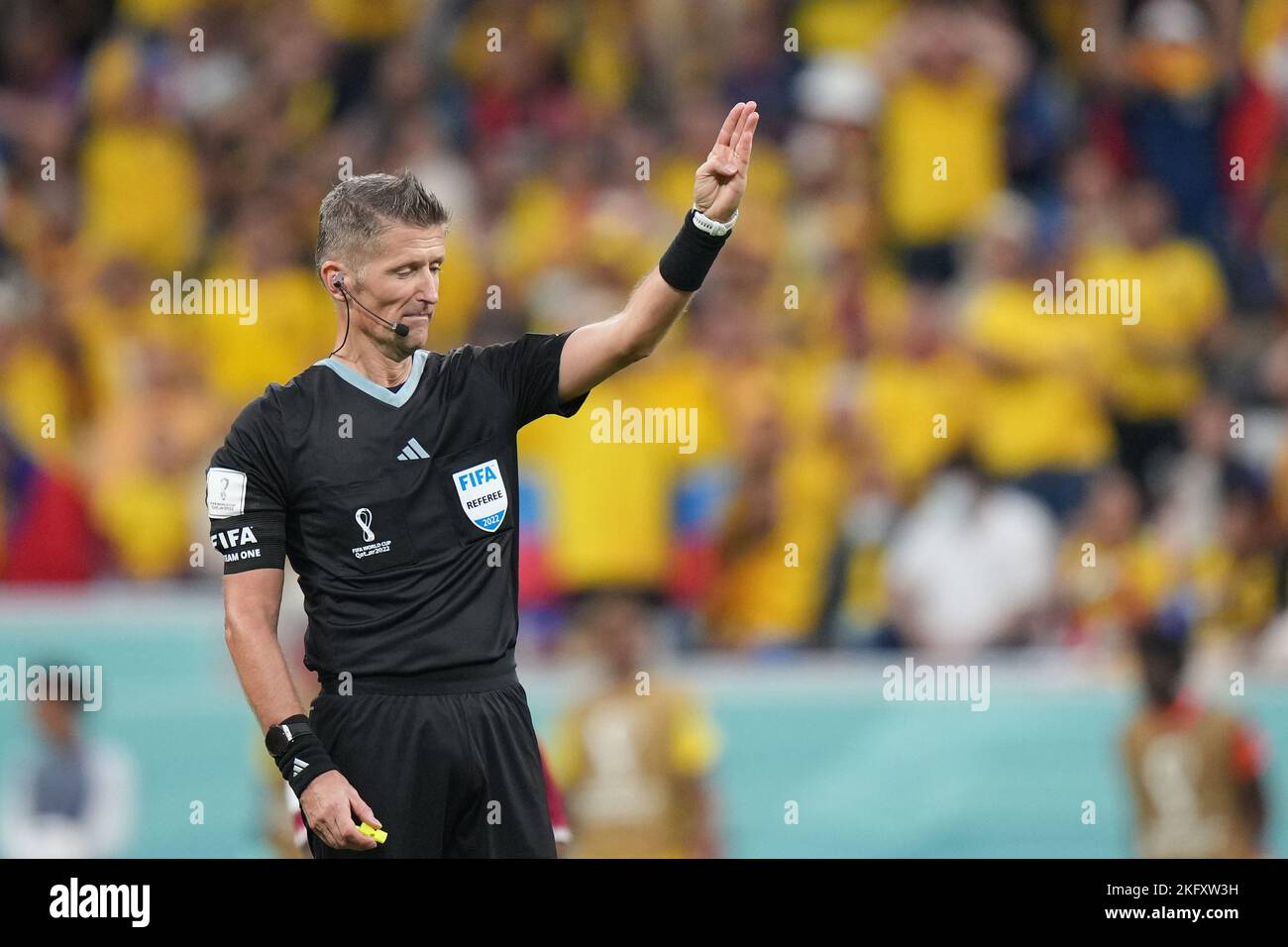 The referee of the match Daniele Orsato during the Qatar 2022 World Cup ...