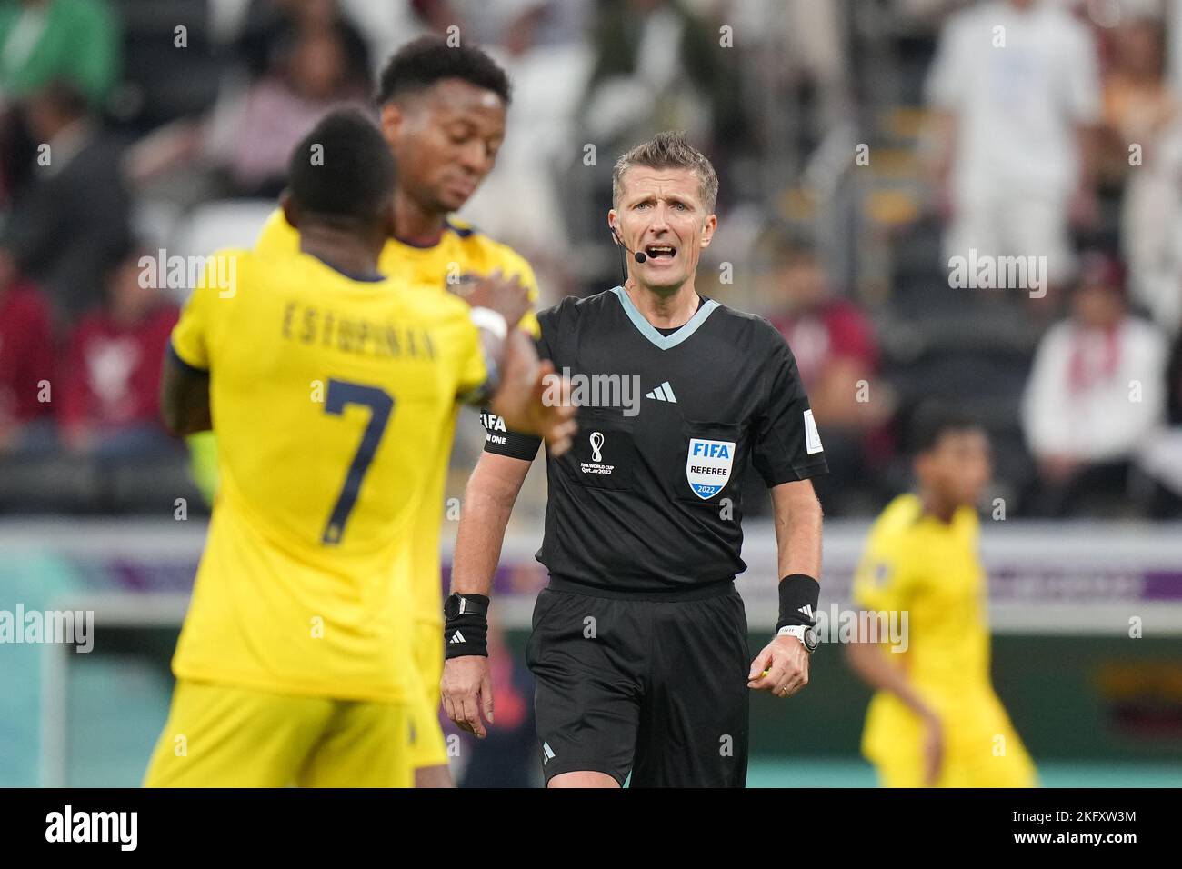 The referee of the match Daniele Orsato during the Qatar 2022 World Cup ...