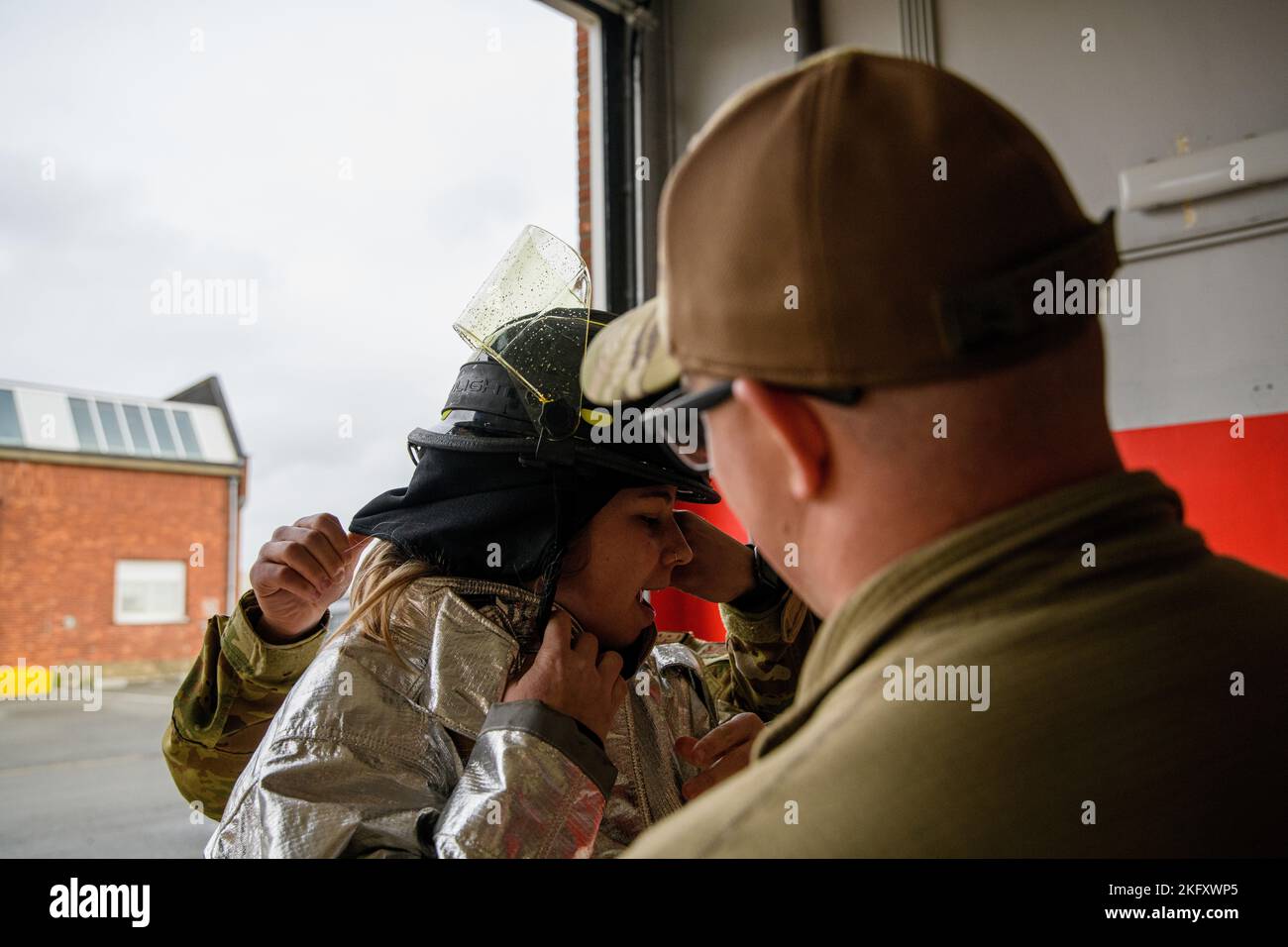 The spouse of a U.S. Airman assigned to the 424th Air Base Squadron ...
