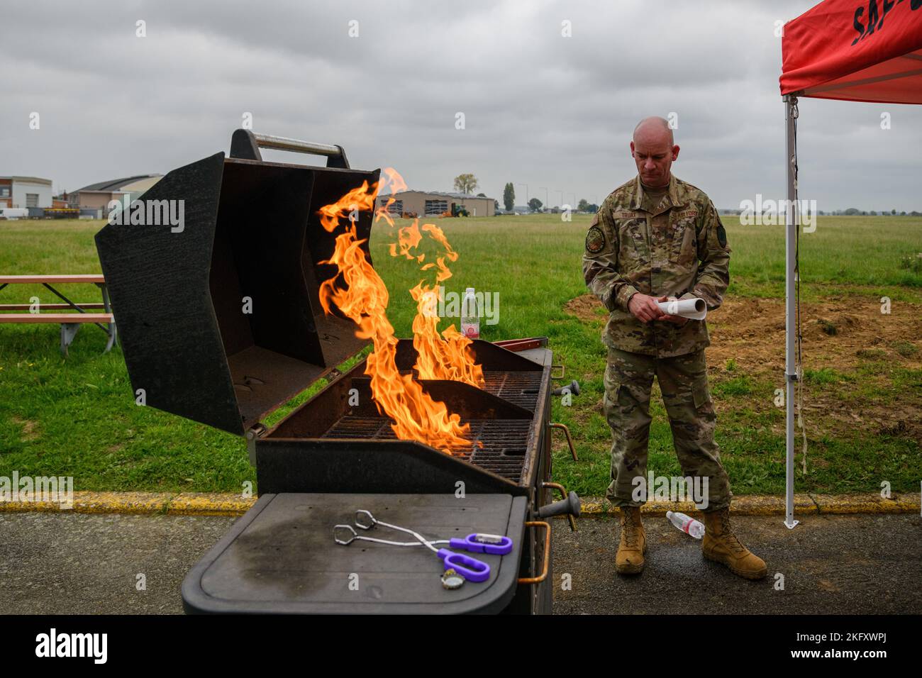 U.S. Air Force Master Sgt. Phillip Truax, superintendent facility ...