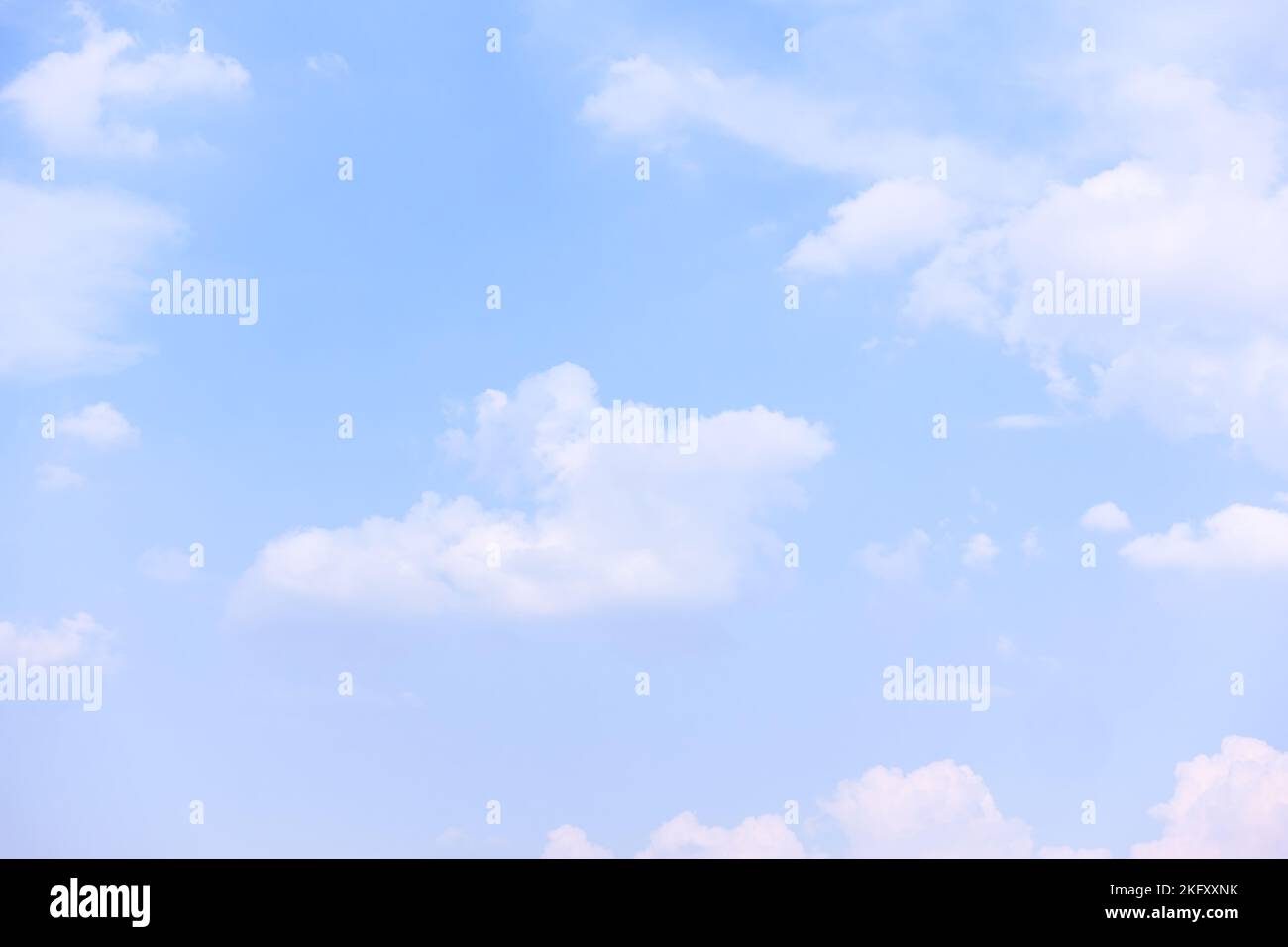 Bright blue sky with light clouds - background, cloudscape Stock Photo ...