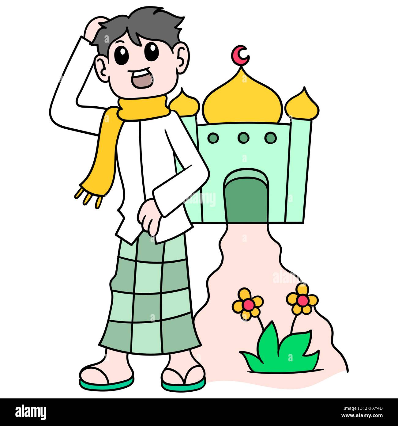 Man scratching head cartoon hi-res stock photography and images - Alamy