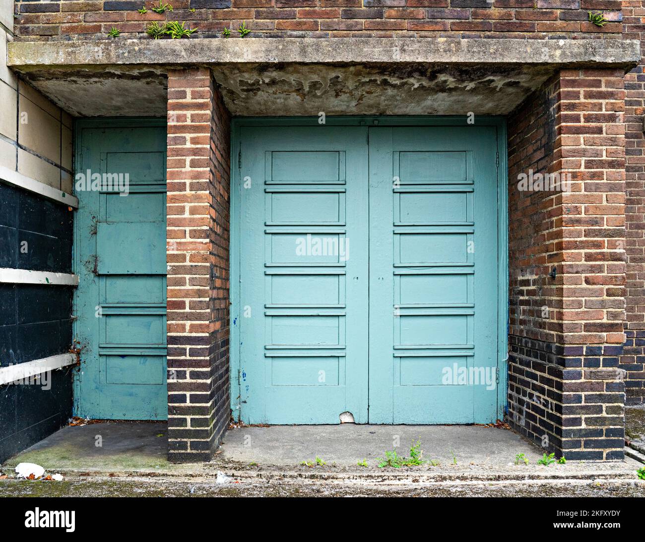 Side doors to Odeon Cinema, Morecambe, Lancashire, UK Stock Photo - Alamy
