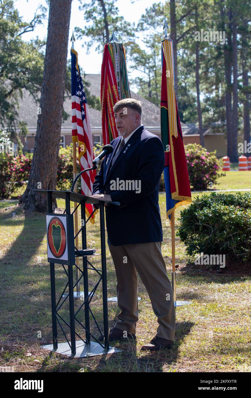 Chris Stapleton, the 24th Infantry Division Association President ...
