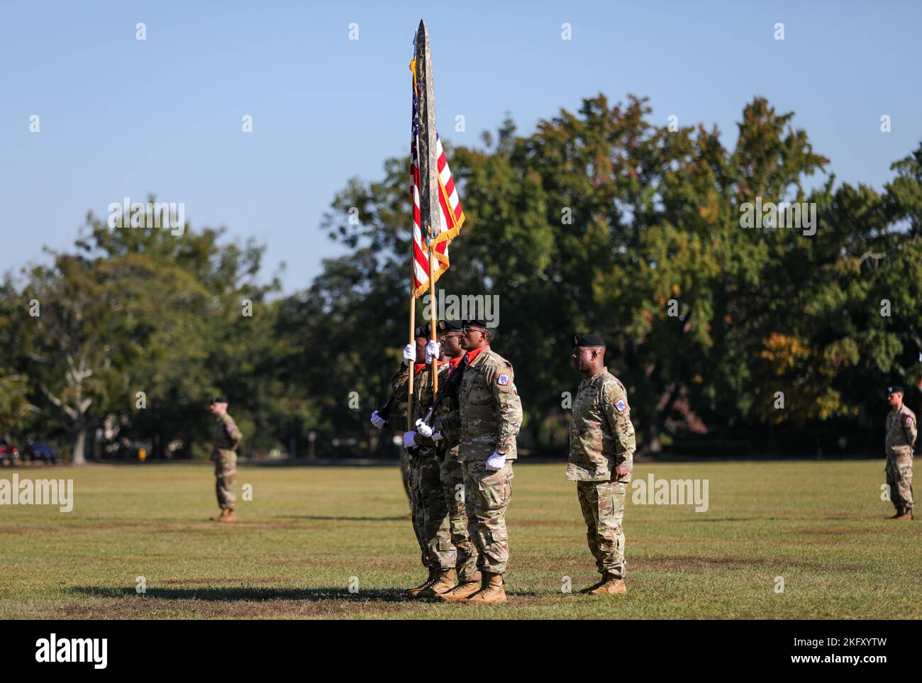 The 35th Corps Signal Brigade hosted an uncasing ceremony at Fort Bragg ...