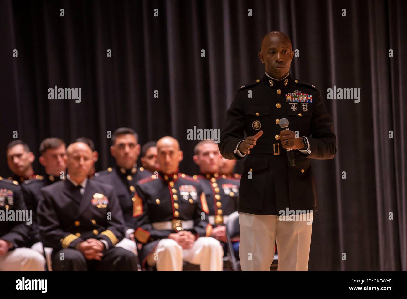 U.S. Marine Corps Col. Reginald J. McClam, commanding officer of The ...