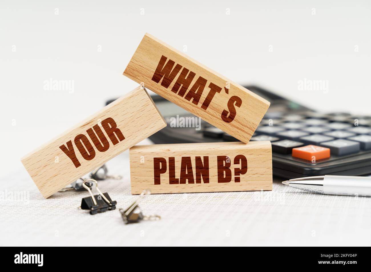 Whats your plan b hi-res stock photography and images - Alamy