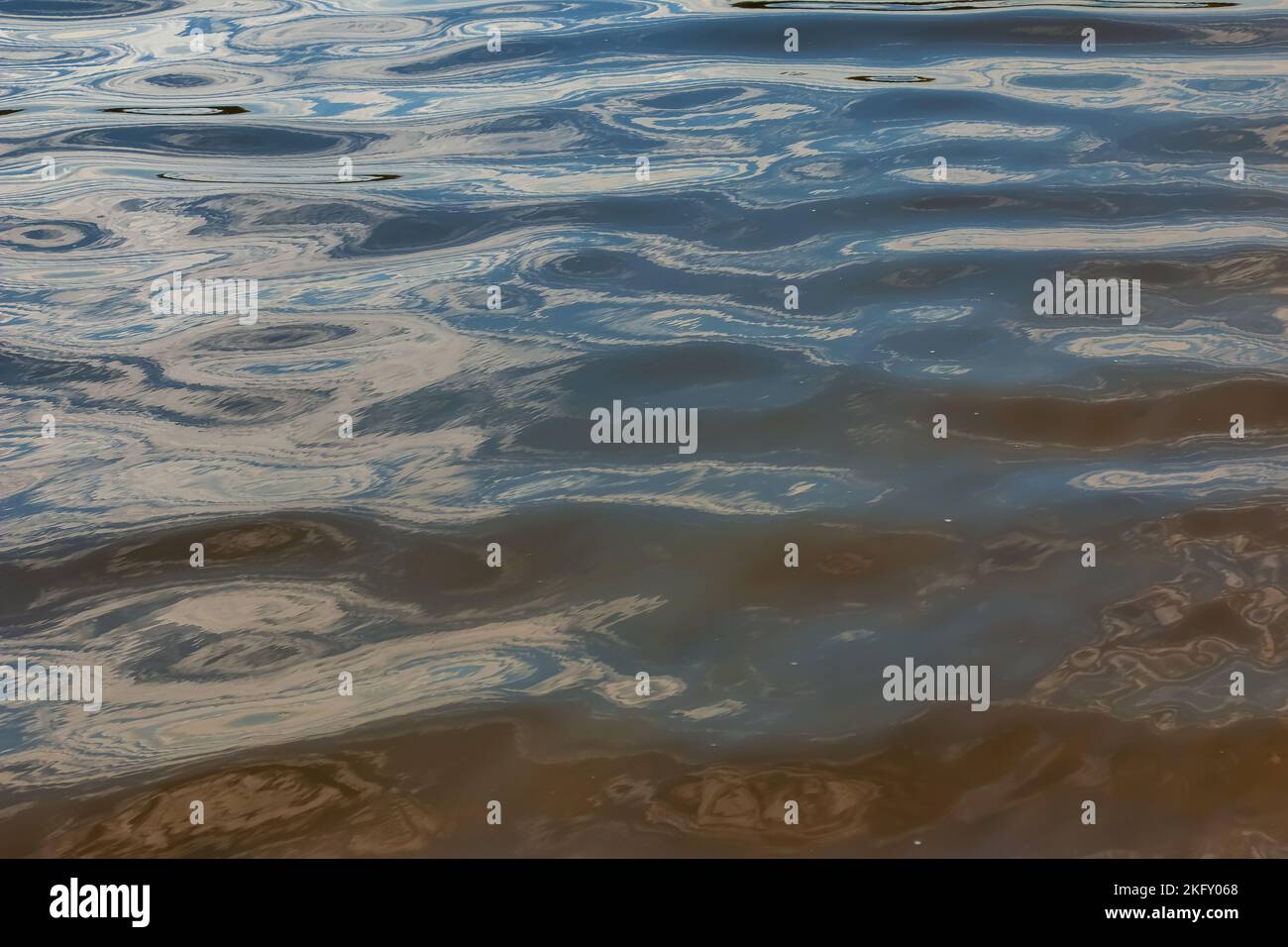 Water ripple texture background. Wavy water surface during sunset ...