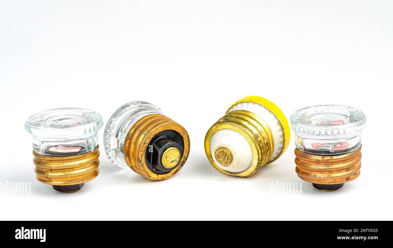 Old fuses fuse box hi-res stock photography and images - Alamy