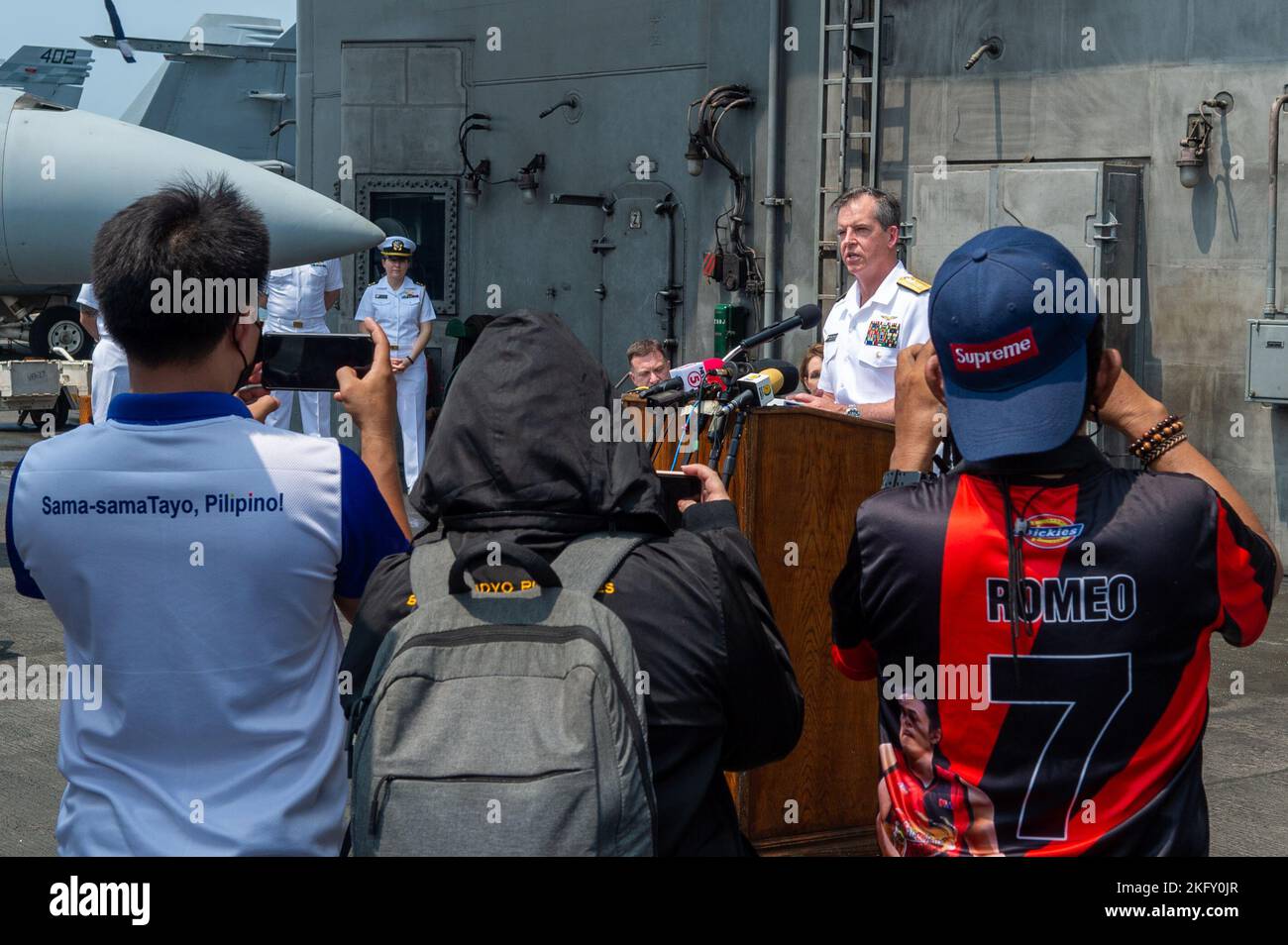 221014-N-IG750-1023 MANILA BAY (Oct. 14, 2022) Rear Adm. Buzz Donnelly ...