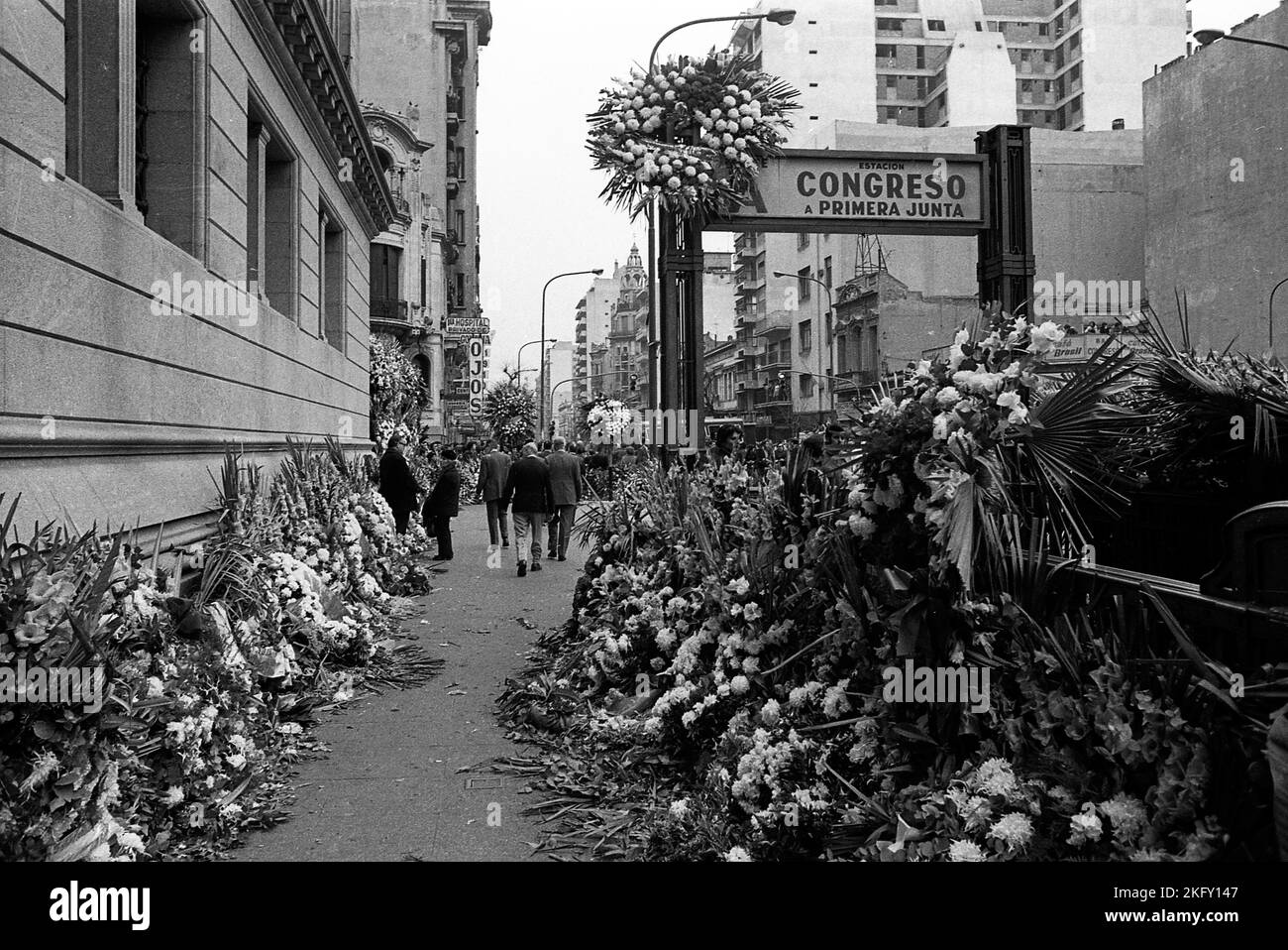 Juan Domingo Perón funeral, Congreso Nacional (National Congress ...