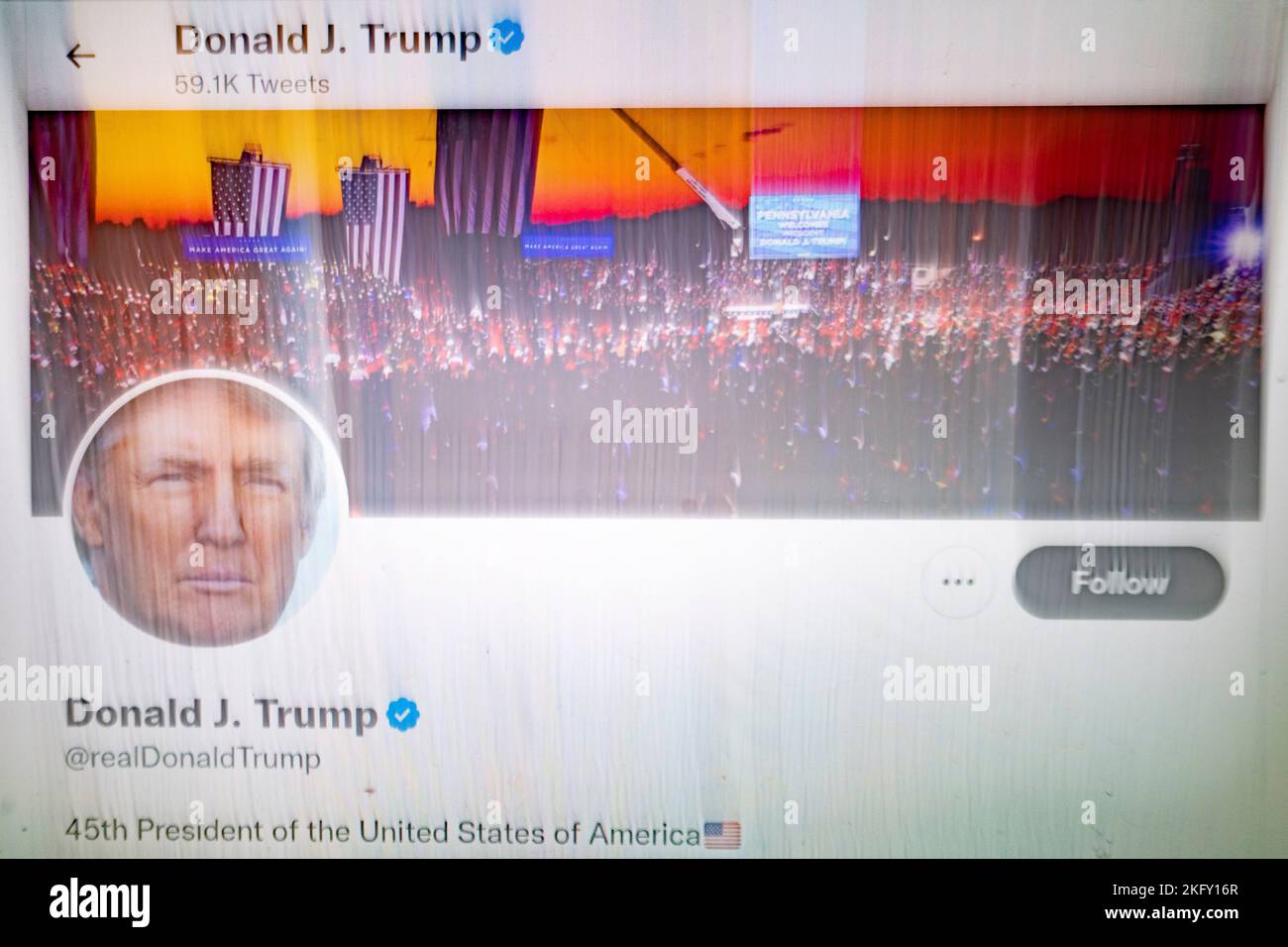 Trumptwitter hi-res stock photography and images - Alamy