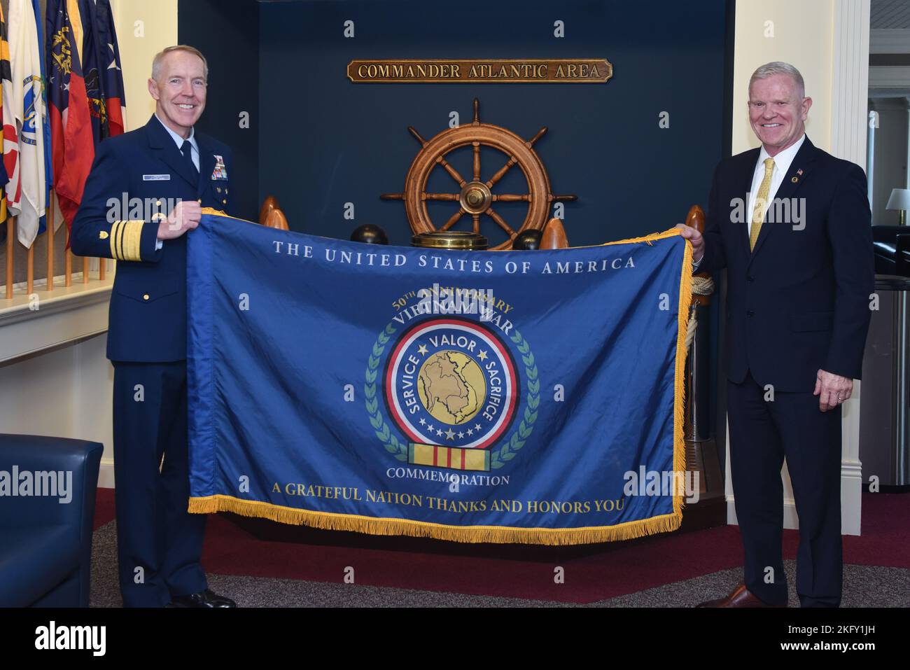 Vice Adm. Kevin Lunday, U.S. Coast Guard Atlantic Area commander ...