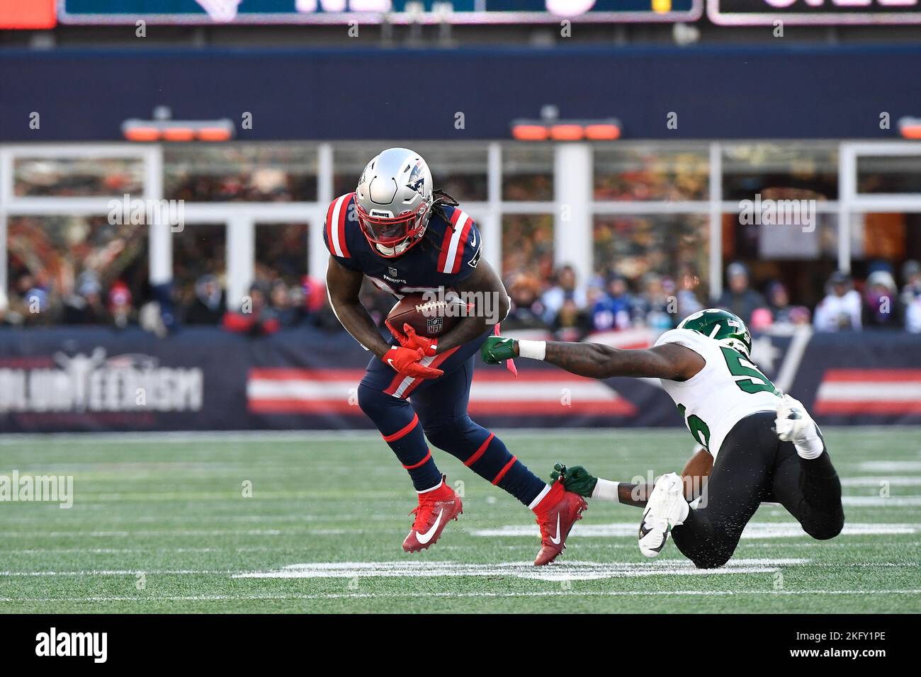 Novemebr 20, 2022: New England Patriots running back Rhamondre ...