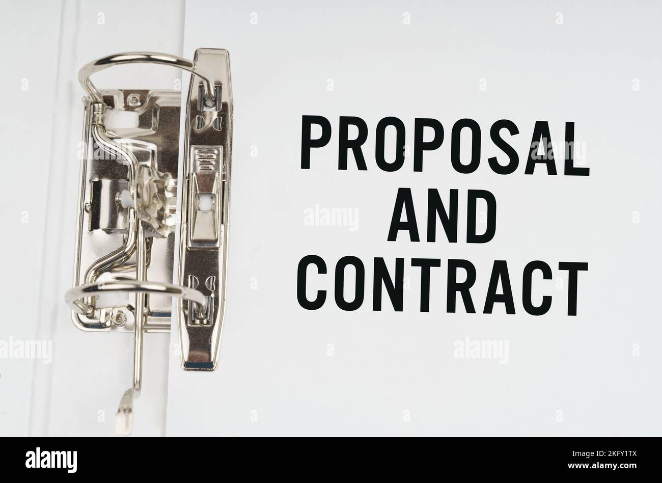 Finance and economics concept. In the folder under a paper clip there ...