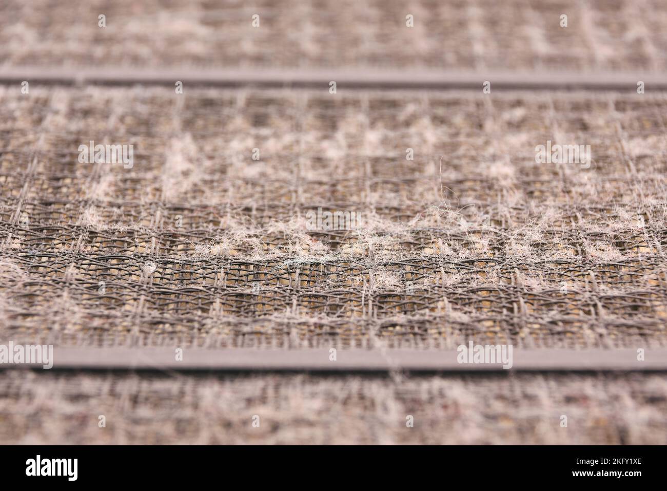 Air filter clogged with a dust,close up macro and selective focus Stock ...