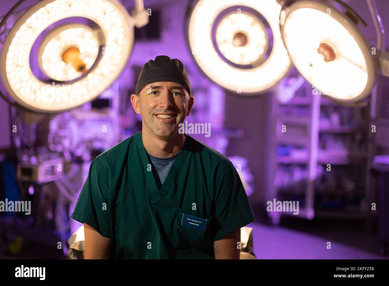 U.S. Navy Lt. Cmdr. Sean Dennig, from South Bend, Indiana, an ...