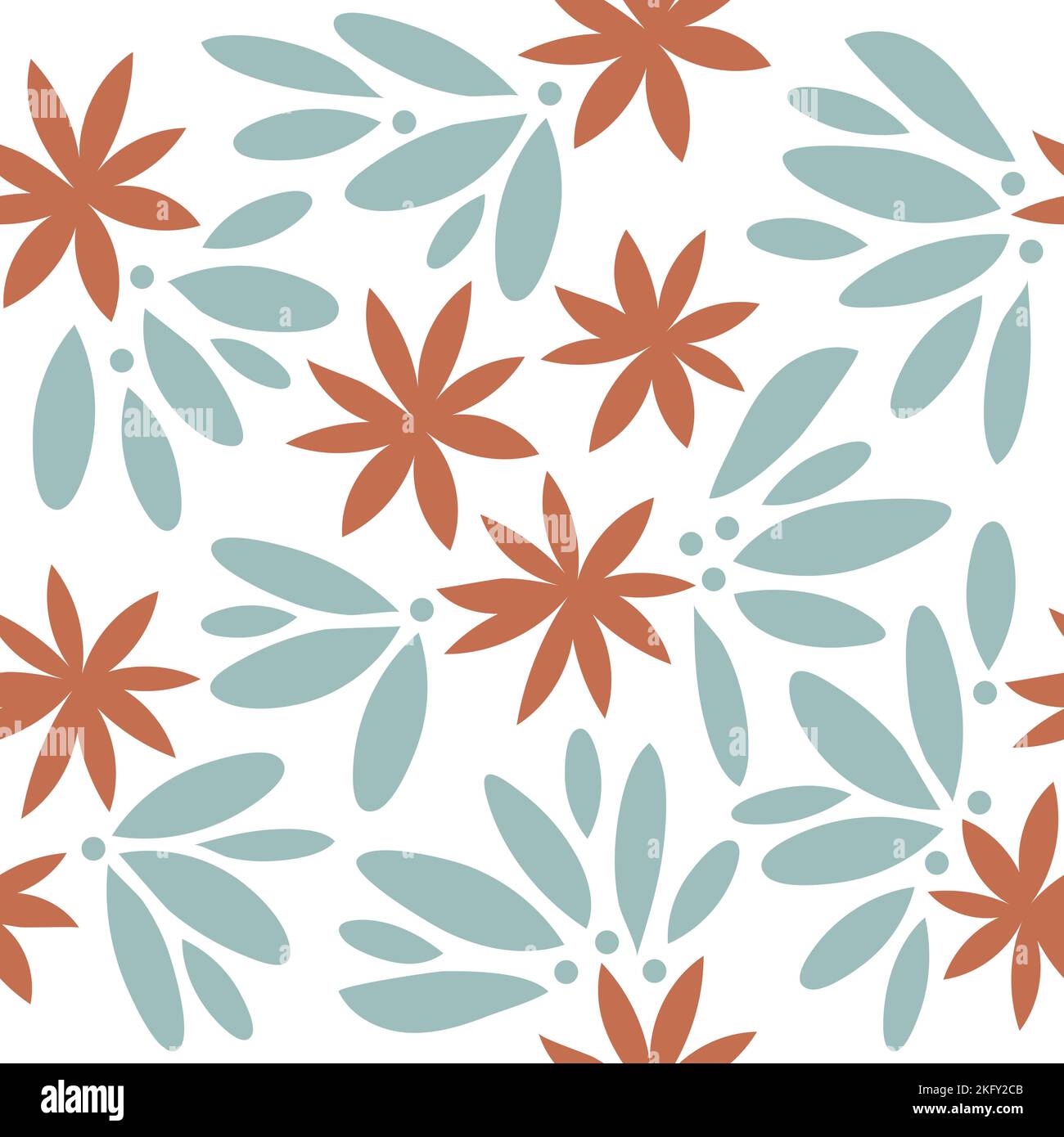 Modern botanical pattern Stock Vector Images - Alamy