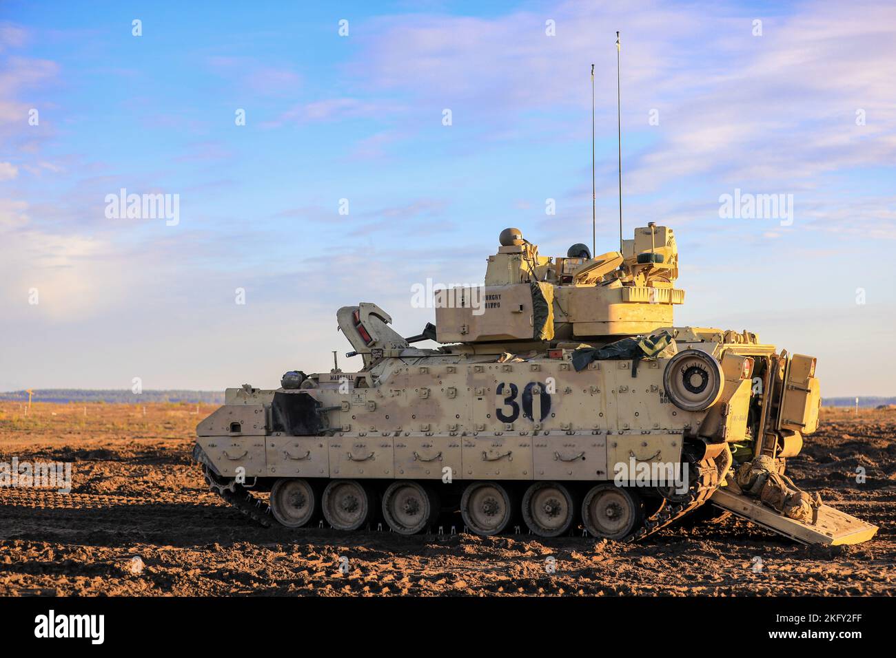 U.S. Army M2A3 Bradley Fighting Vehicle assigned to Cutthroat Company ...