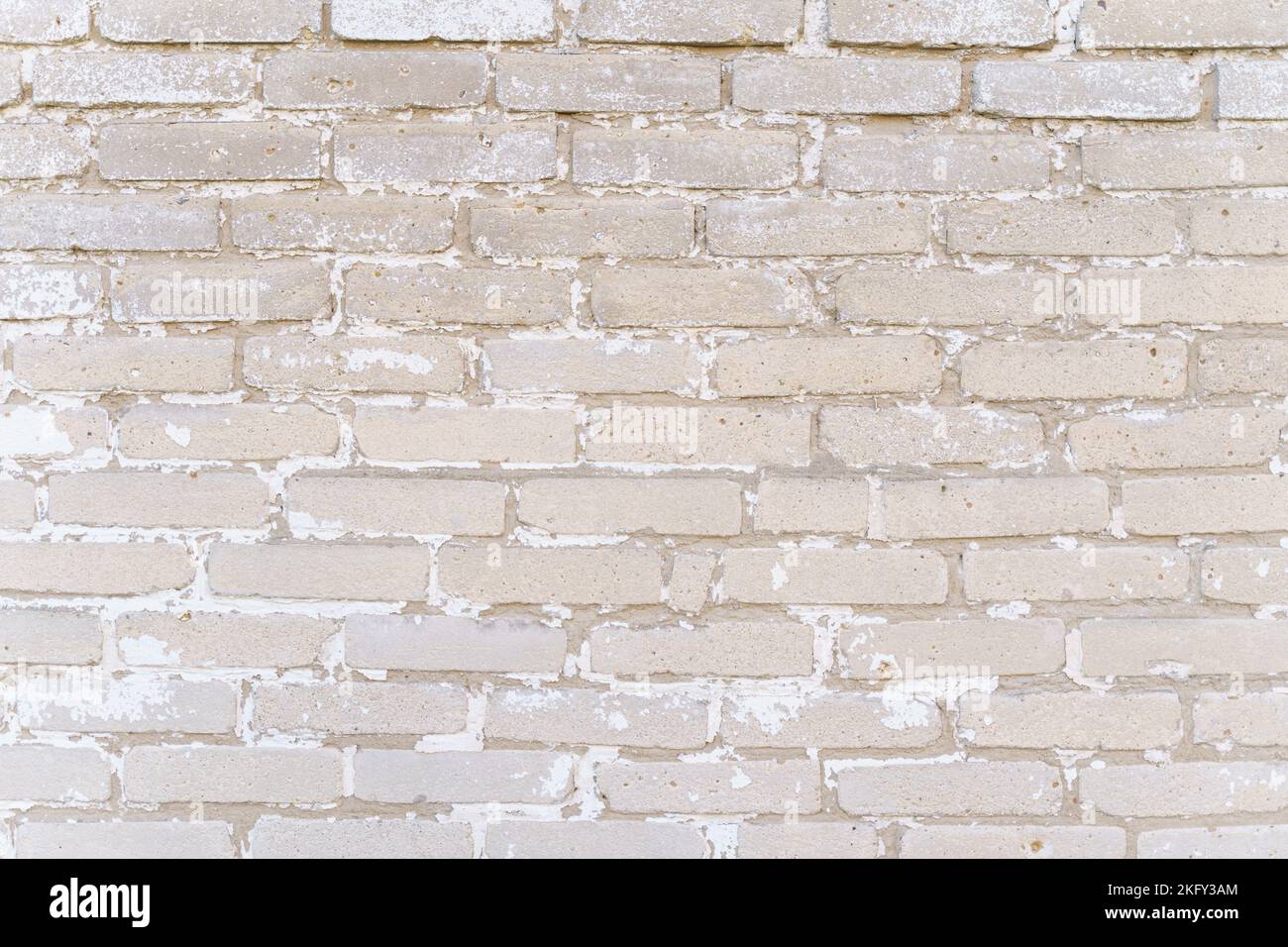 Texture. Brick wall texture with faded white paint Stock Photo - Alamy