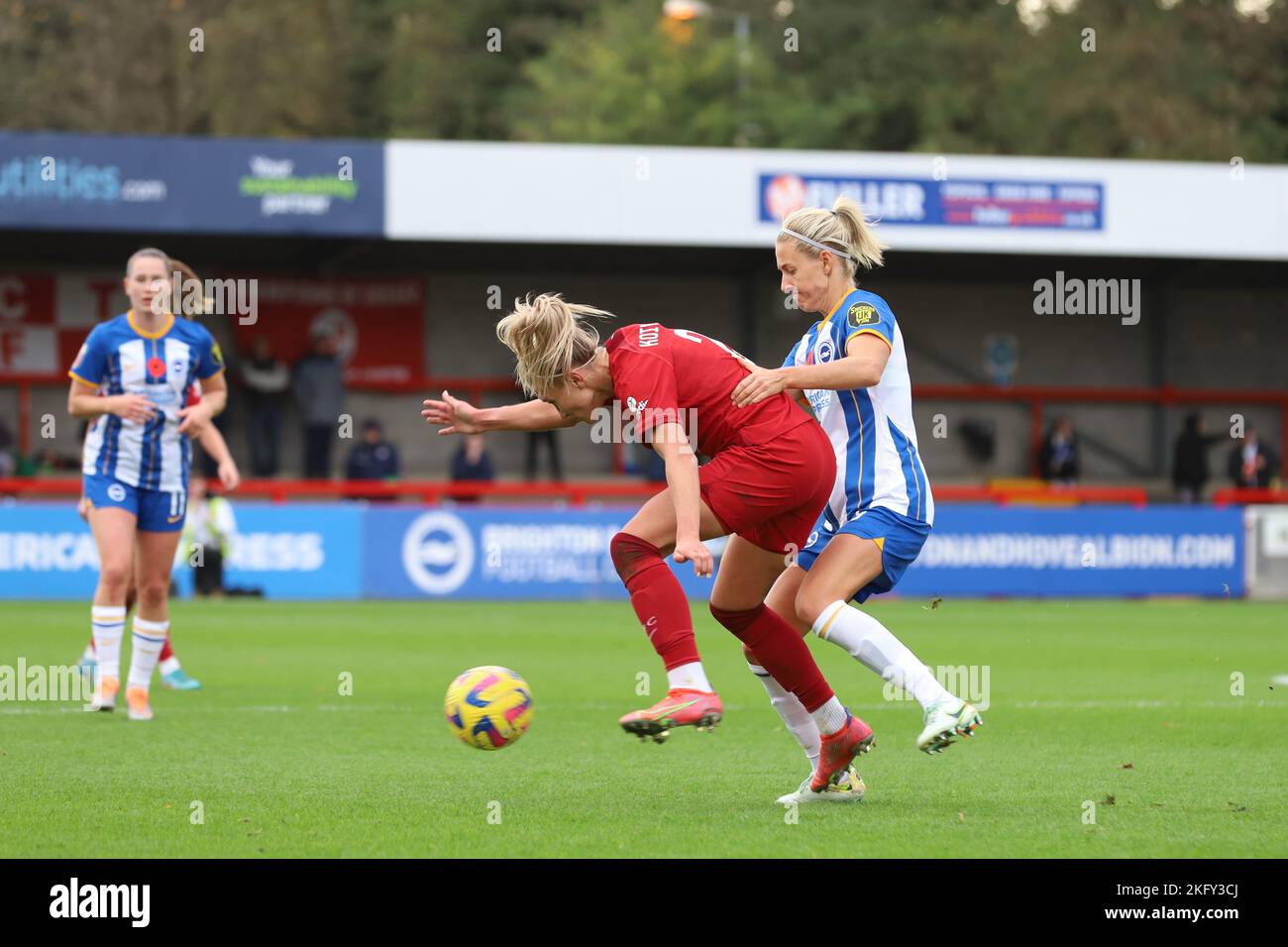 Broadfiled Stadium, Crawley Town, UK, November 20, 2022 Emma Koivisto ...