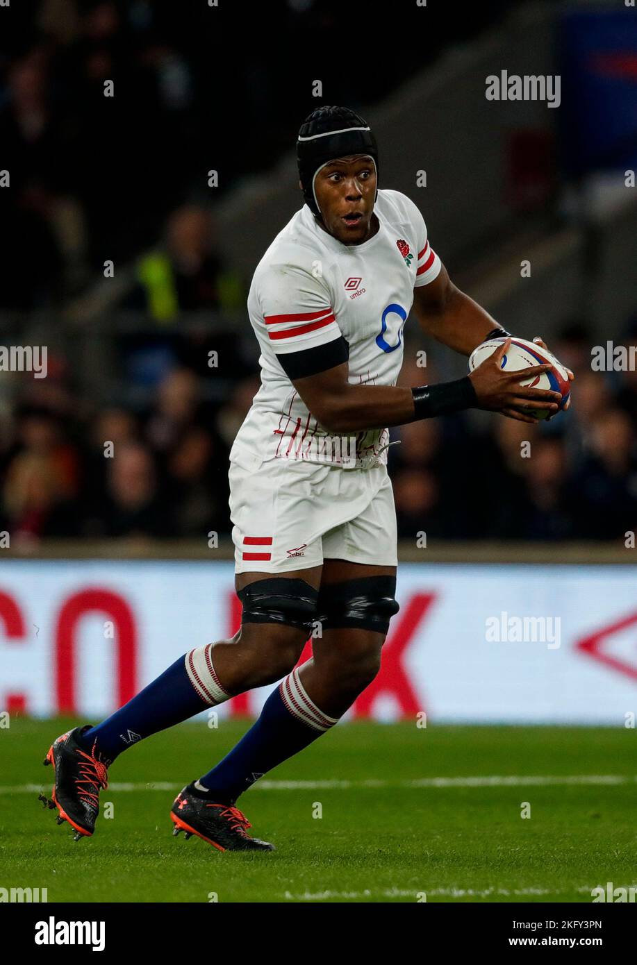 England's Maro Itoje during the Autumn International at Twickenham ...