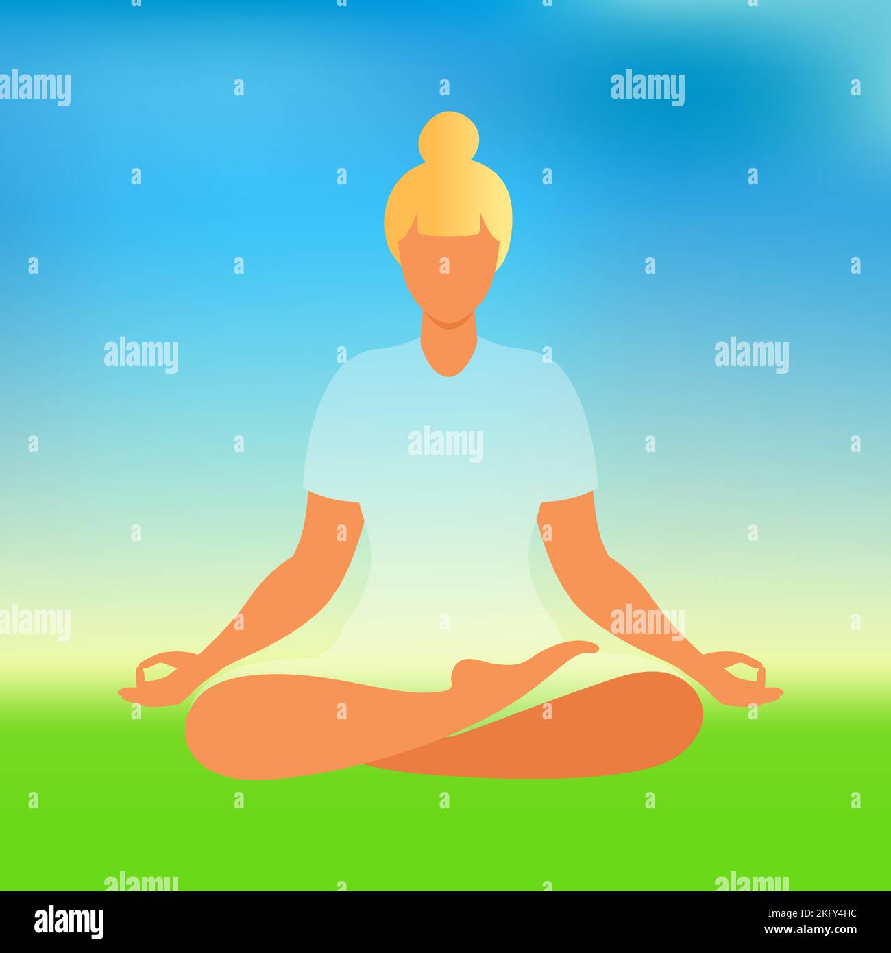 Relaxation meditate Stock Vector Images - Alamy