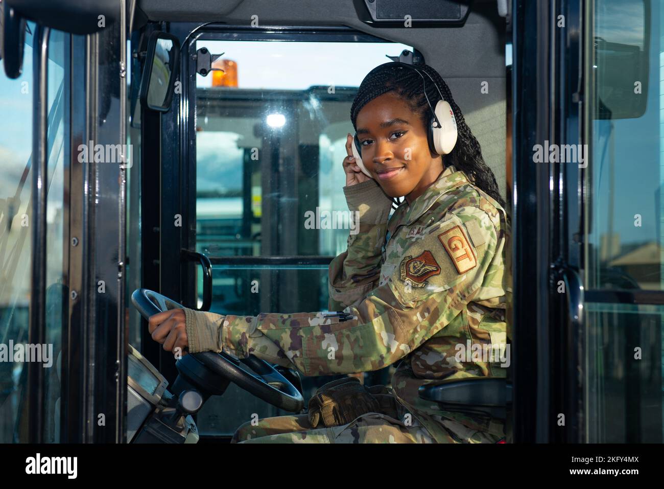 U.S. Air Force Airman 1st Class Cassidy Edwards, a ground ...