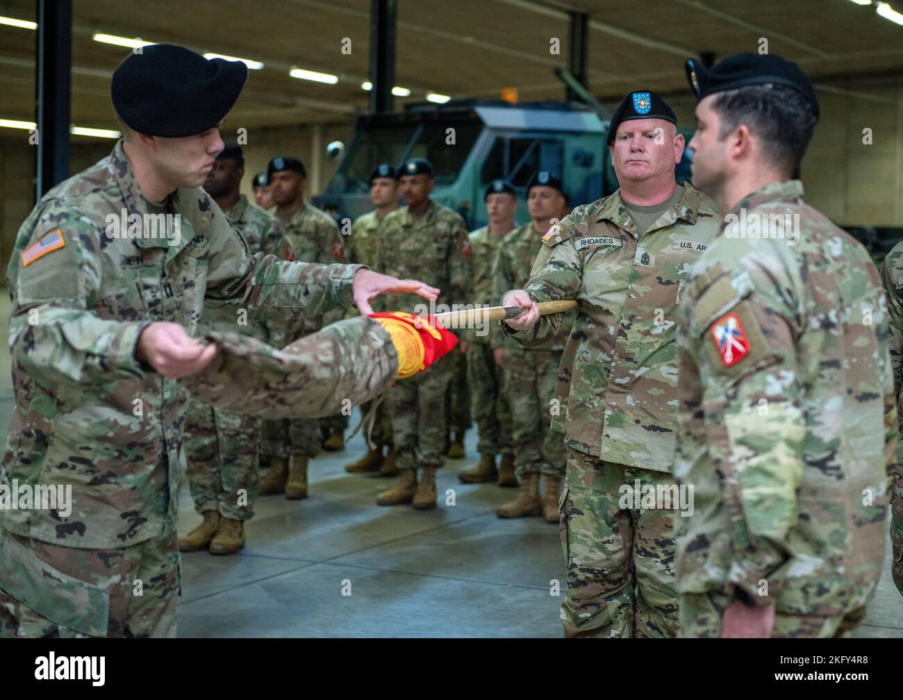 U.S. Army Capt. Zachary B. Griffin, incoming 42d Transportation Company ...