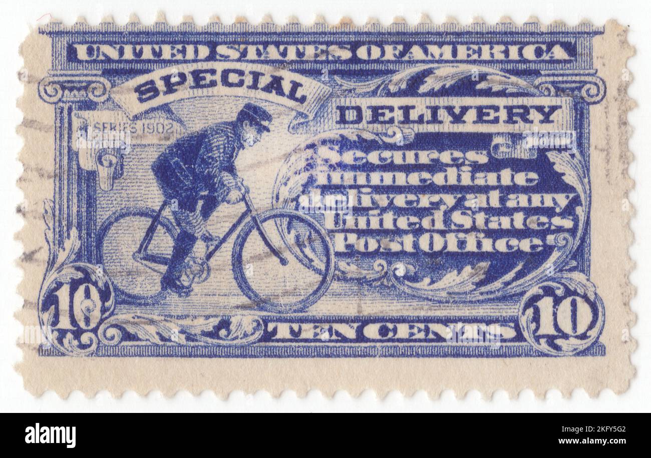 Letter carrier bicycle Cut Out Stock Images & Pictures - Alamy
