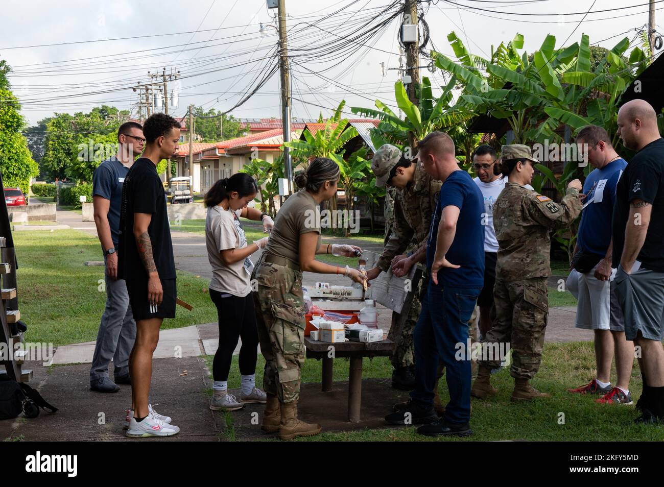 U.S. Army CPT Yessenia Acosta, facilitator of a base-wide MASCAL ...